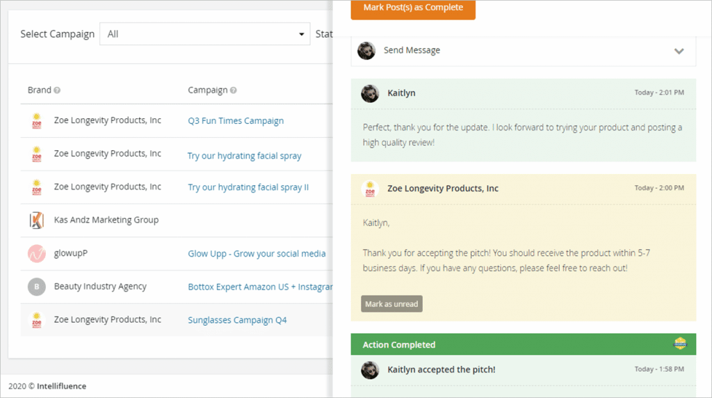 Influencer Messaging Reimagined - Intellifluence